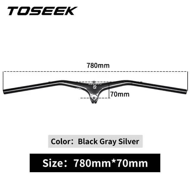 TOSEEK TSL180 Karbon Entegre MTB Gidon ve Boğaz -10° | Hafif 260g ...